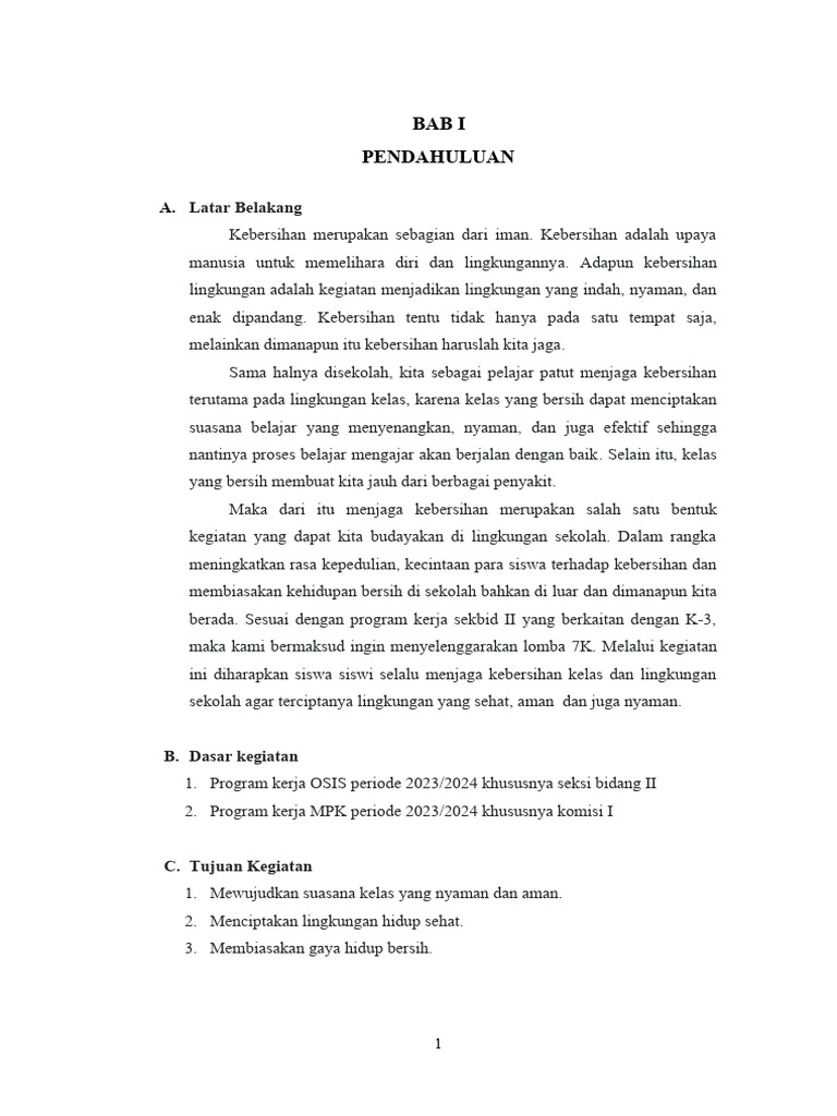 BAB 1 - BAB 3 PROPOSAL 7K Ngges Yeh | PDF