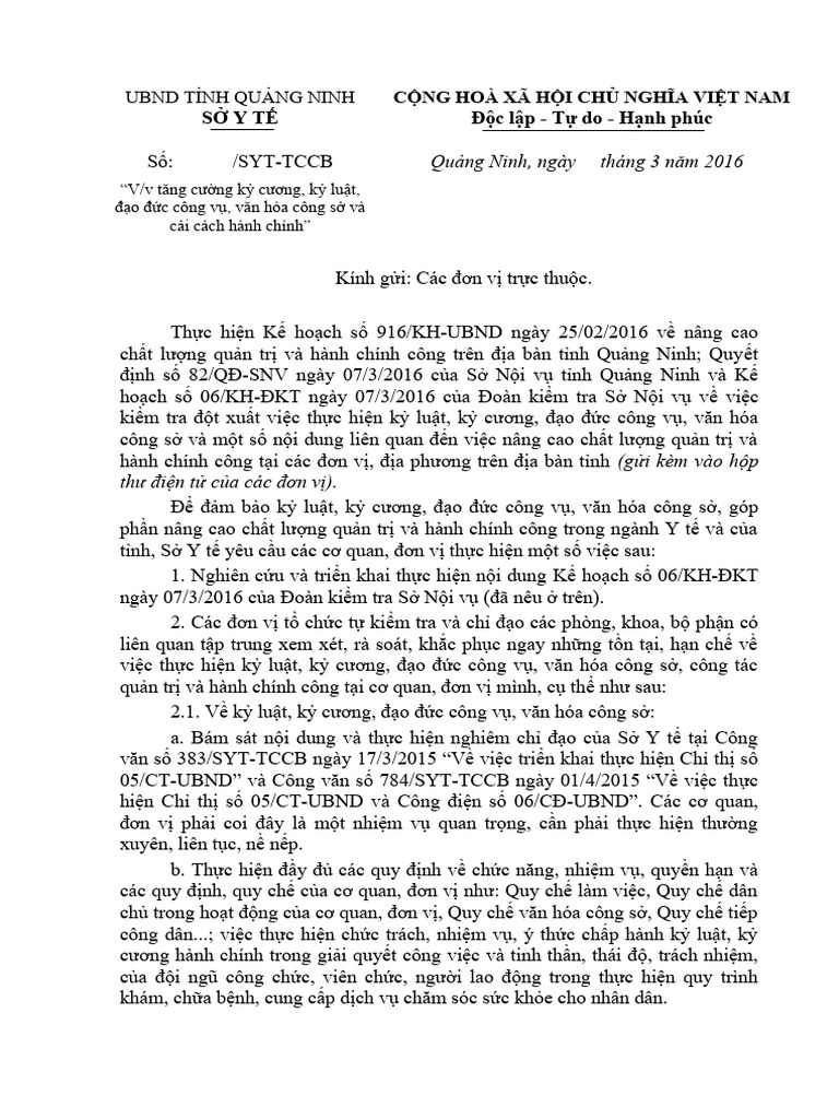 CT - CV Đôn Đốc Thực Hiện KCKL Và KH Của Đoàn Kiểm Tra Đột Xuất | PDF