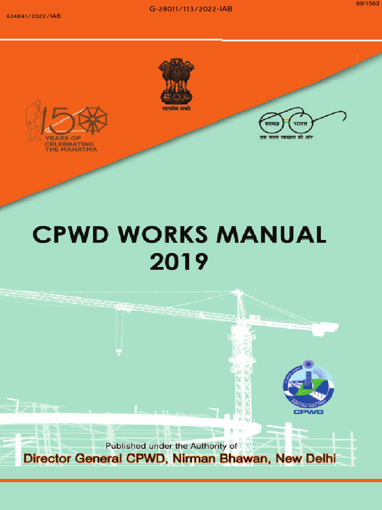 CPWD Works Manual 2019-1-6 | PDF | Business | Economies