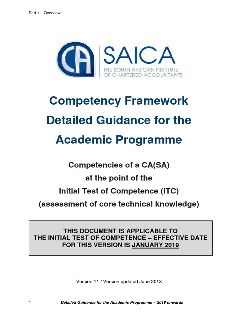 Competency Framework ITC | PDF | Competence (Human Resources) | Knowledge