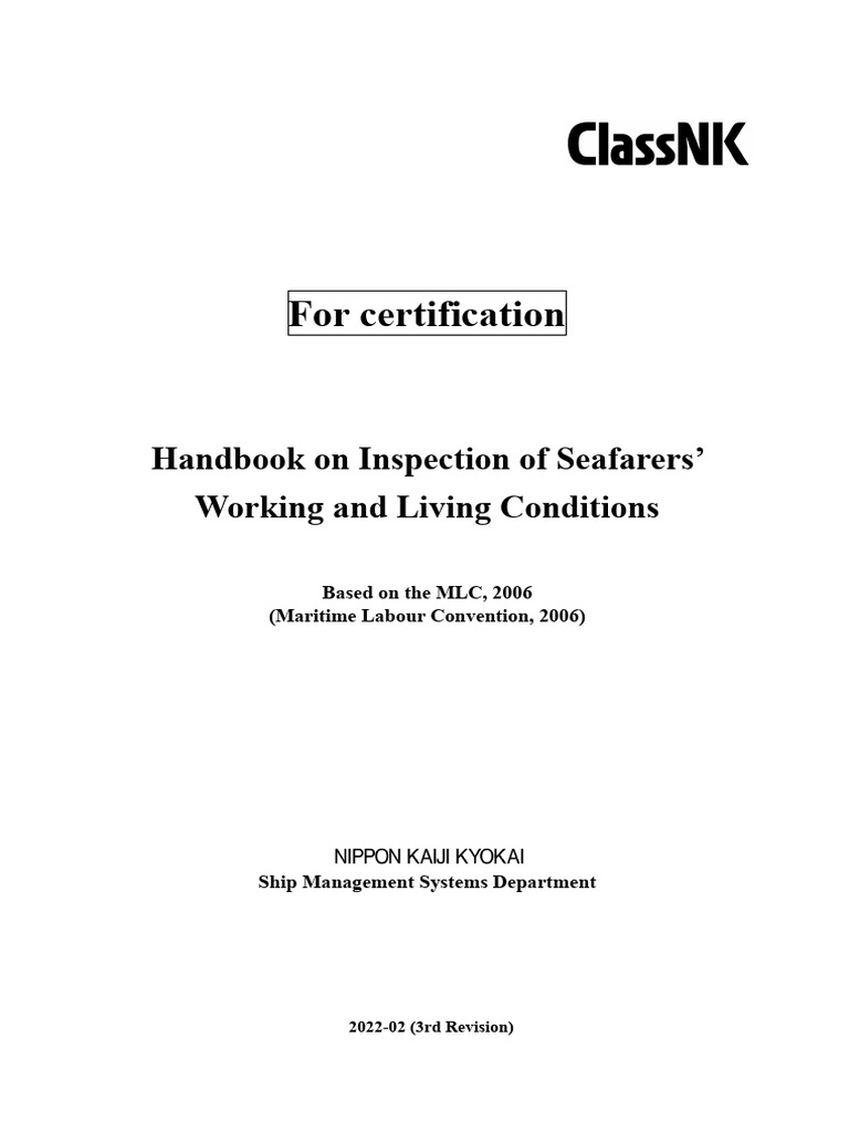 Class NK MLC Audit | PDF | International Labour Organization