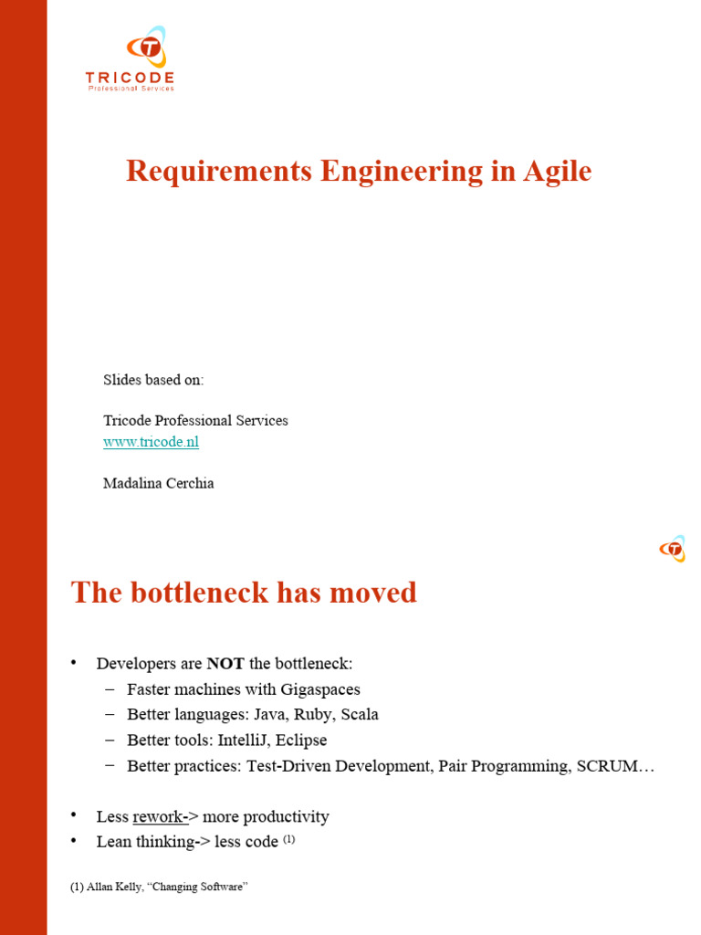 15-RE For Agile | PDF | Agile Software Development | Use Case