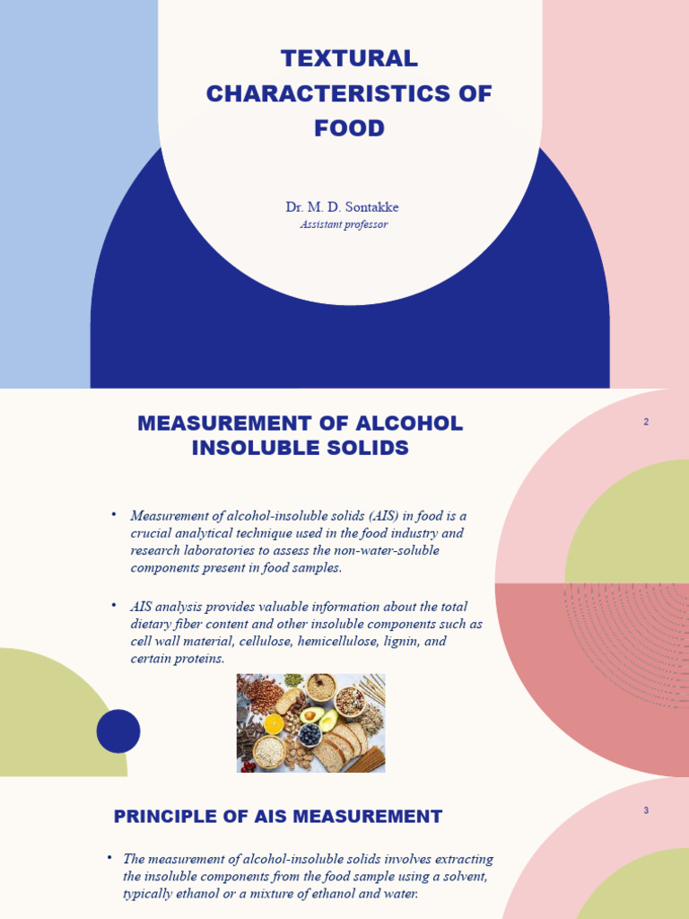 Alcohol Insoluble Solids in Food Analysis | PDF | Solubility | Candy