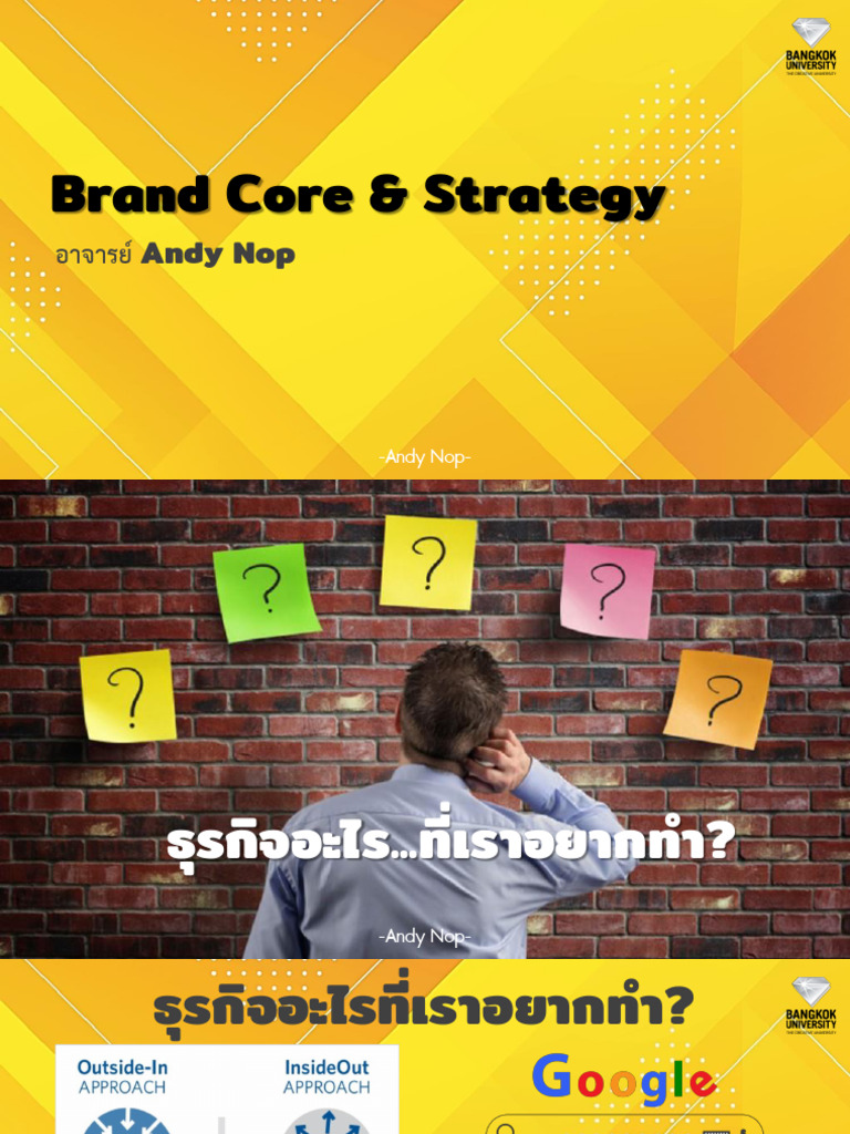 Week 4 Brand Core - Strategy OK | PDF