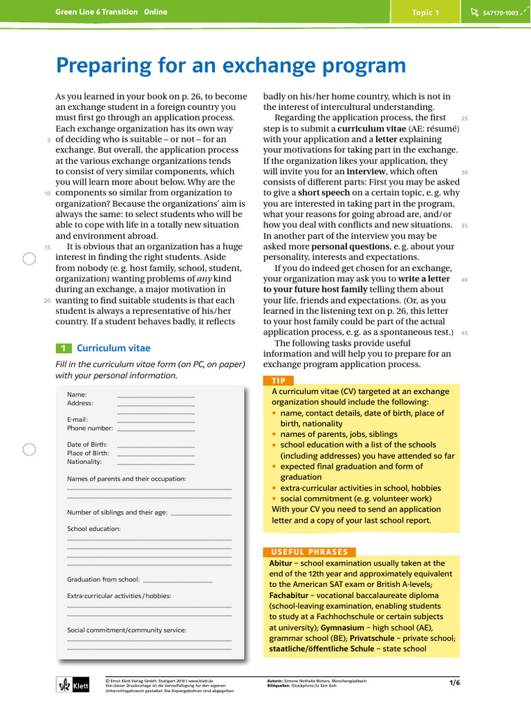 Exchange Program Application Guide | PDF | Social Science