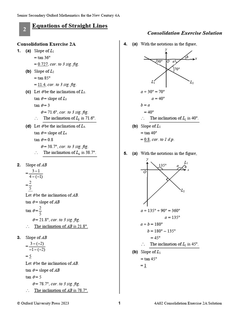 OSM ConsolEx 4A02 2a Sol | PDF | Line (Geometry) | Classical Geometry