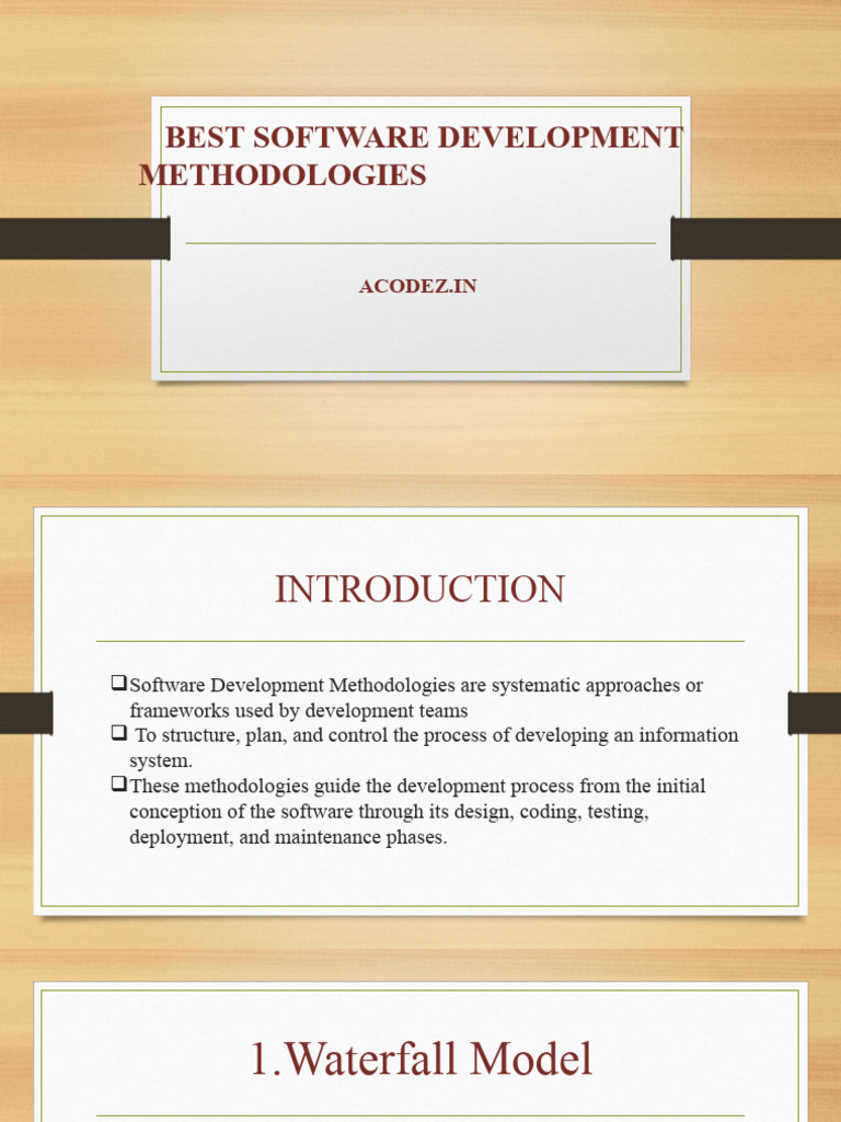 New Best Software Development Methodologies | PDF