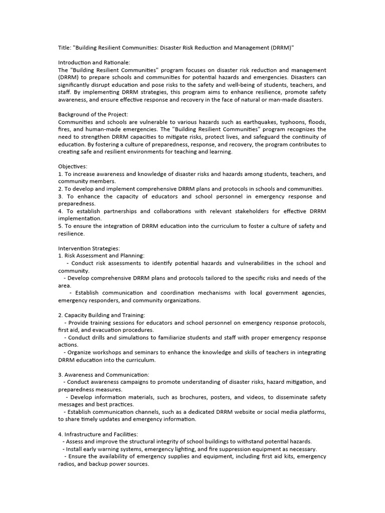 Building Resilient Communities - Disaster Risk | PDF | Emergency ... Building Resilient Communities - Disaster Risk | PDF | Emergency ...
