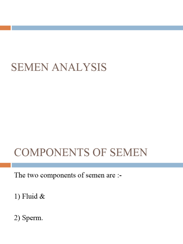 Semen Analysis | PDF | Semen | Endocrine System