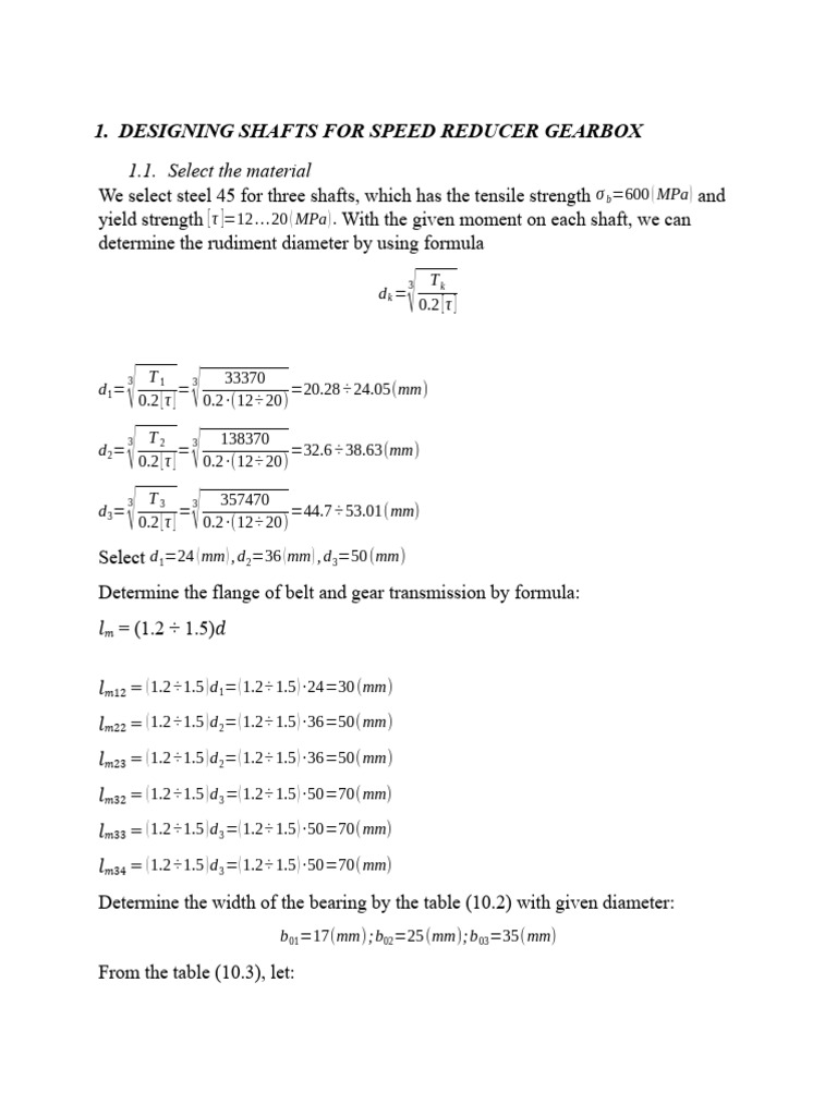 Part 5. Designing Shaft | PDF | Manufactured Goods | Equipment