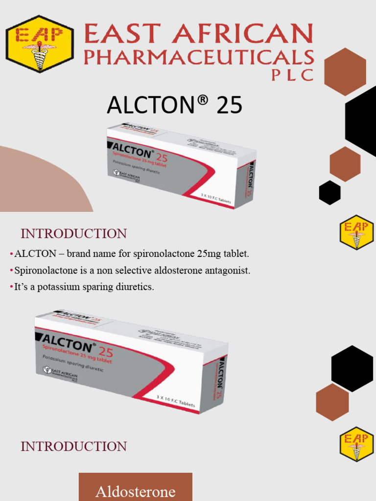 ALCTON (Spironolactone) Product Presentation | PDF | Wellness