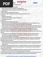 Grade 6 GMRC Values | PDF | Gratitude | Lesson Plan