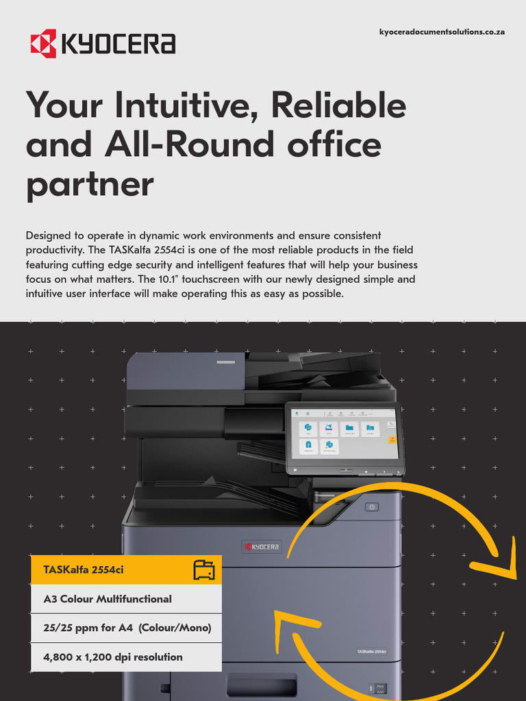 KDZA Datasheet TASKalfa 2554ci | PDF | Fax | Computing