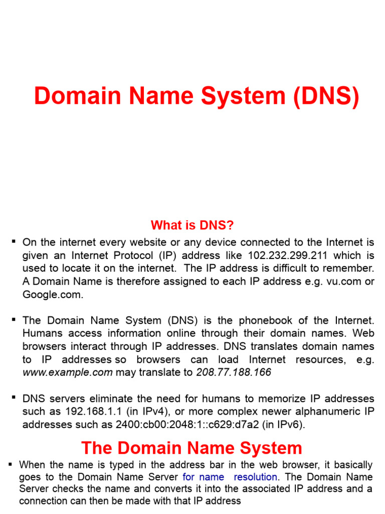 Domain Name System (DNS) | PDF | Domain Name System | Domain Name