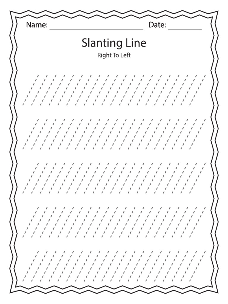 Tracing Line Practice Workbook | PDF