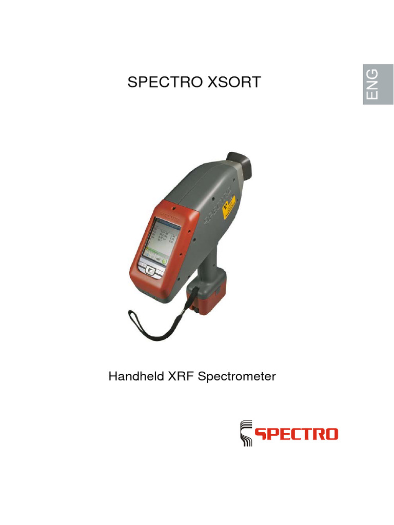 SPECTRO XSORT Eng | PDF | X Ray | Ionizing Radiation