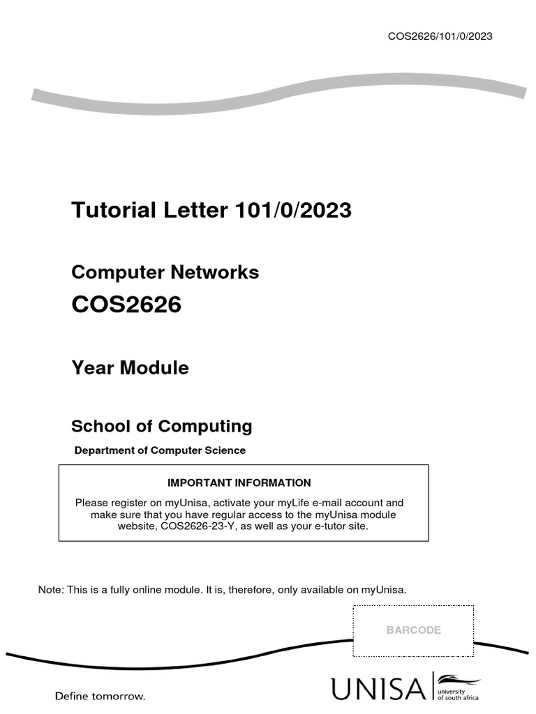 Computer Networks COS2626 2023 | PDF | Computer Network | Internet ...