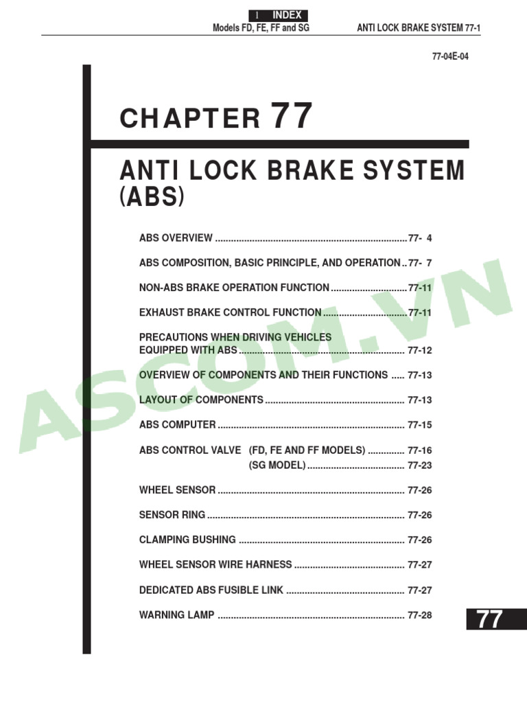 Anti Lock Brake System ABS | PDF | Anti Lock Braking System | Brake
