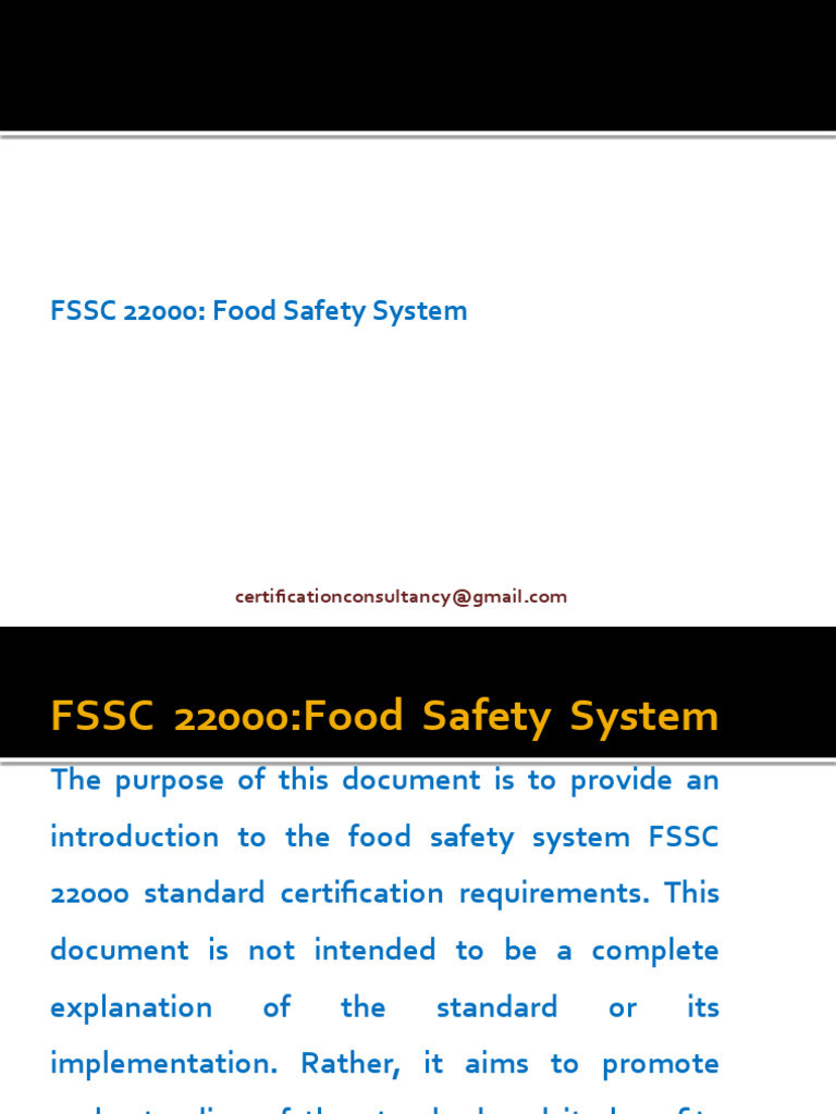 FSSC 22000: A Guide for Food Industry | PDF | Finance & Money ...