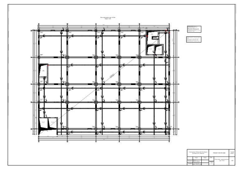 R01 Plan Cofraj Placa | PDF