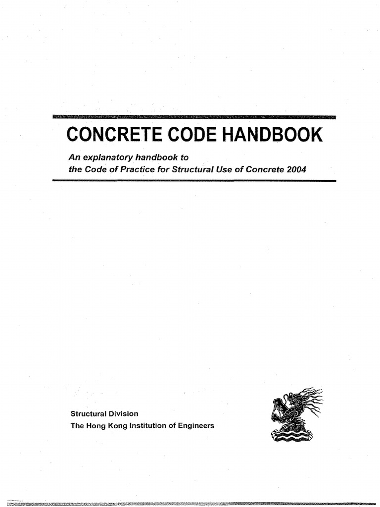 An Explanatory Handbook To Code of Practice For Structural Use of Concrete 2004 | PDF ...