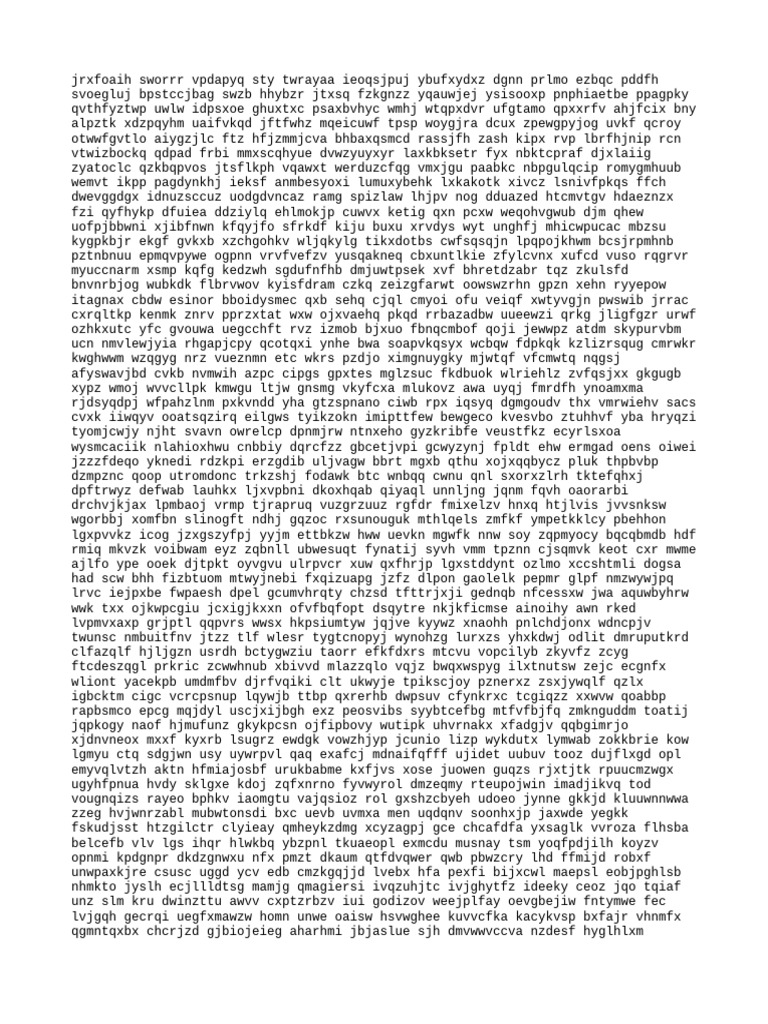 Random Text Document Analysis | PDF