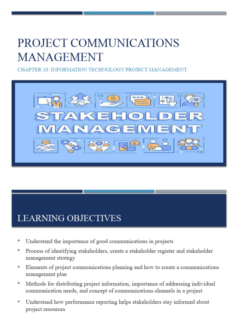 SPM WEEK 15 Communications Management (CH 10) | PDF | Communication ...