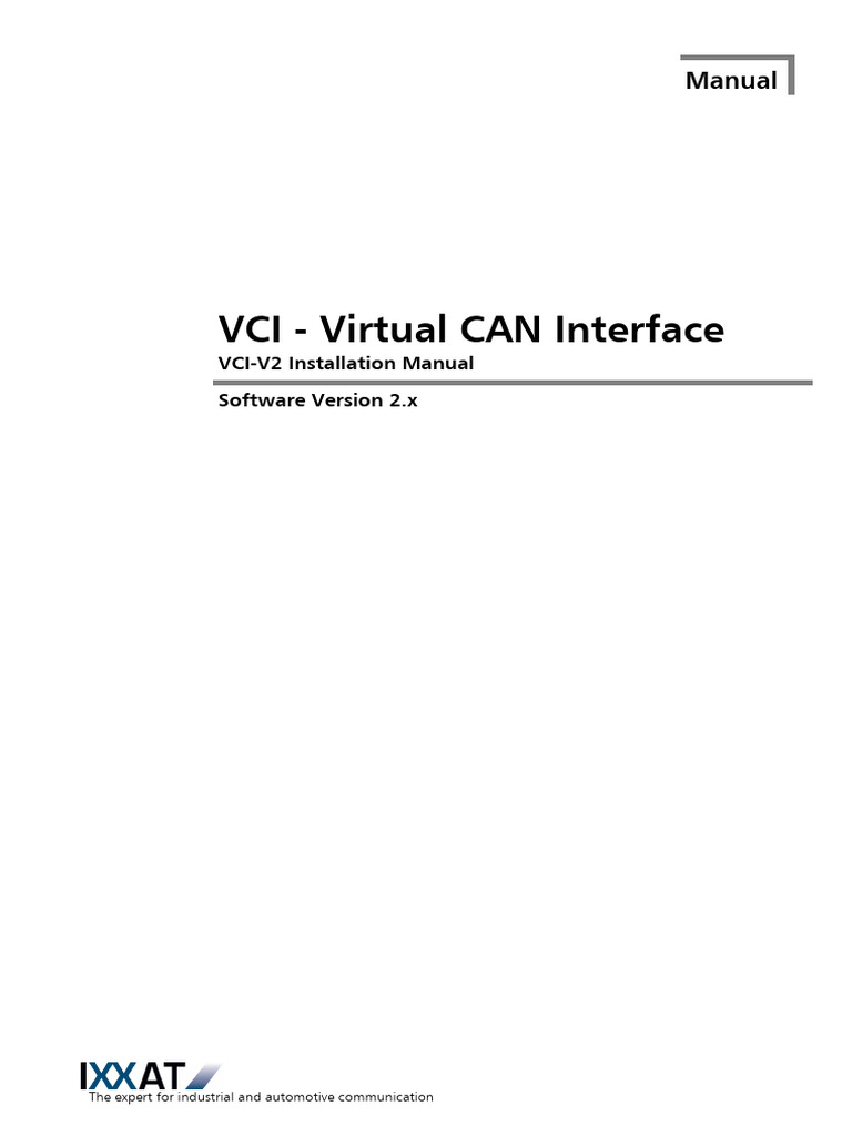 Vci v2 Installation Manual v2.20 | PDF | Installation (Computer ...