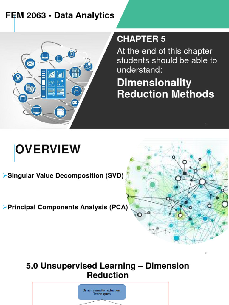 Chapter 5 Dimensional Reduction Methods Pdf Principal Component