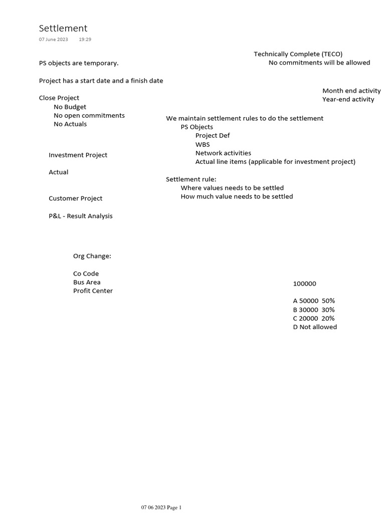 SAP PS Project Management Overview | PDF | Software Development | Computing