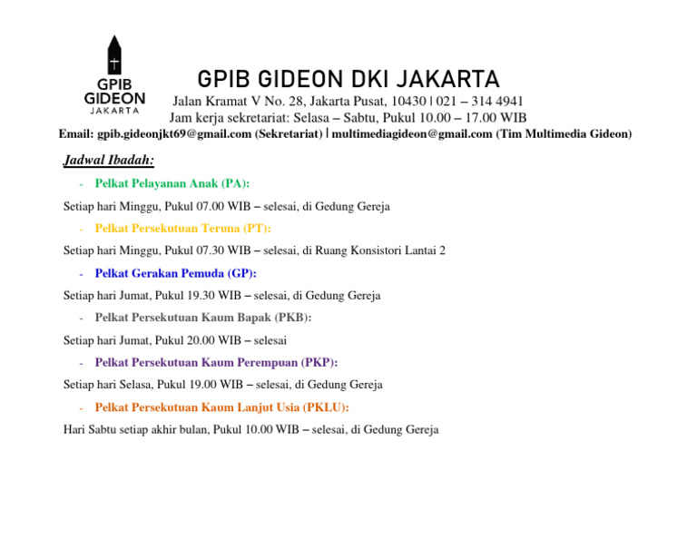 AIsmnRiQCeExZhmqjUUA - GPIB GIDEON DKI JAKARTA | PDF