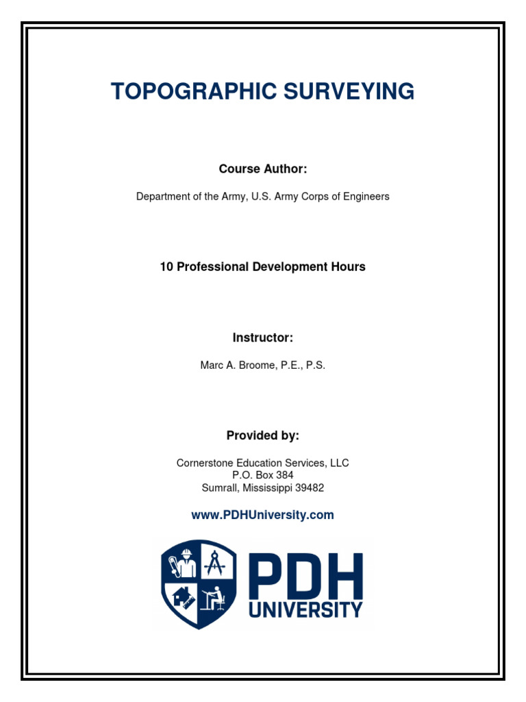 Topographic Surveying Manual | PDF | Topography | Surveying