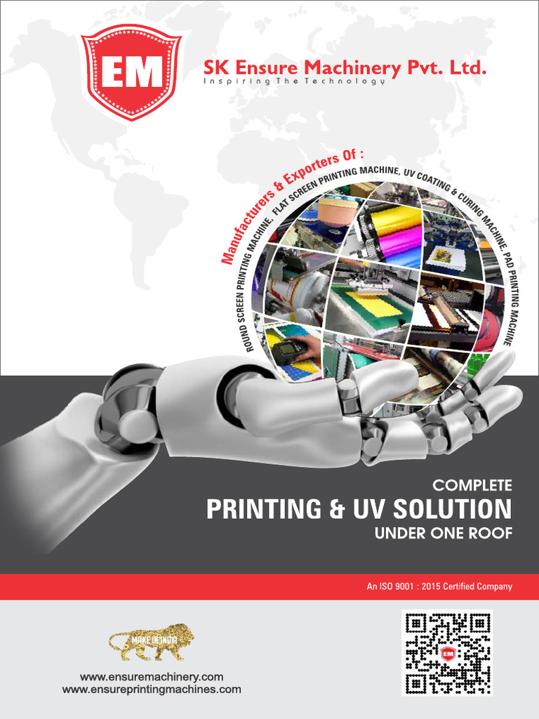 SK Ensure Machinery PVT LTD Final Cataloge New | PDF | Ultraviolet | Nonwoven Fabric