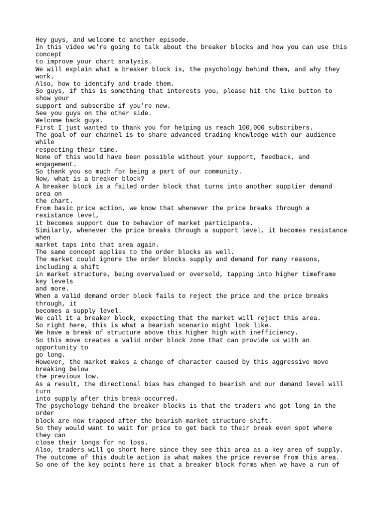 Day Trading Breaker Blocks - A Step-by-Step Guide - Full-HD | PDF ... Day Trading Breaker Blocks - A Step-by-Step Guide - Full-HD | PDF ...