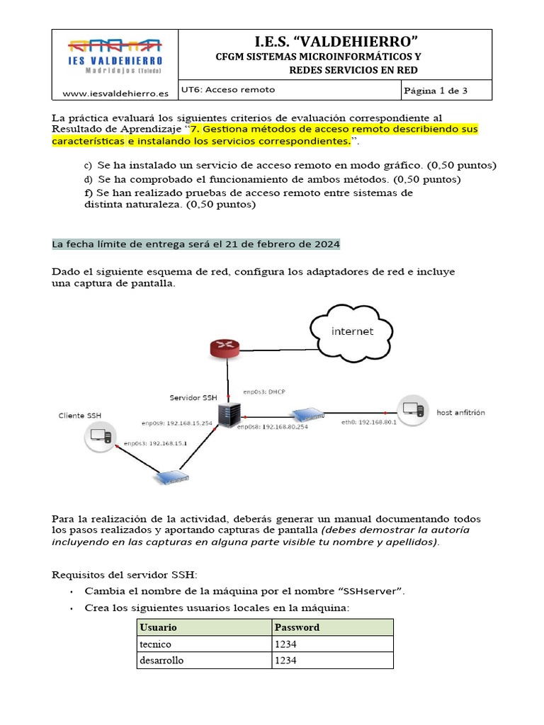 UT6-Actividad2 EVALUABLE | PDF | Cubierta segura | Autenticación