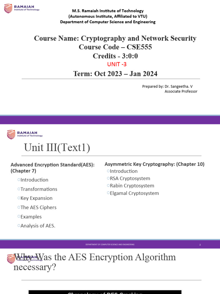 CNS Unit 3 | PDF | Public Key Cryptography | Cryptography CNS Unit 3 | PDF | Public Key Cryptography | Cryptography