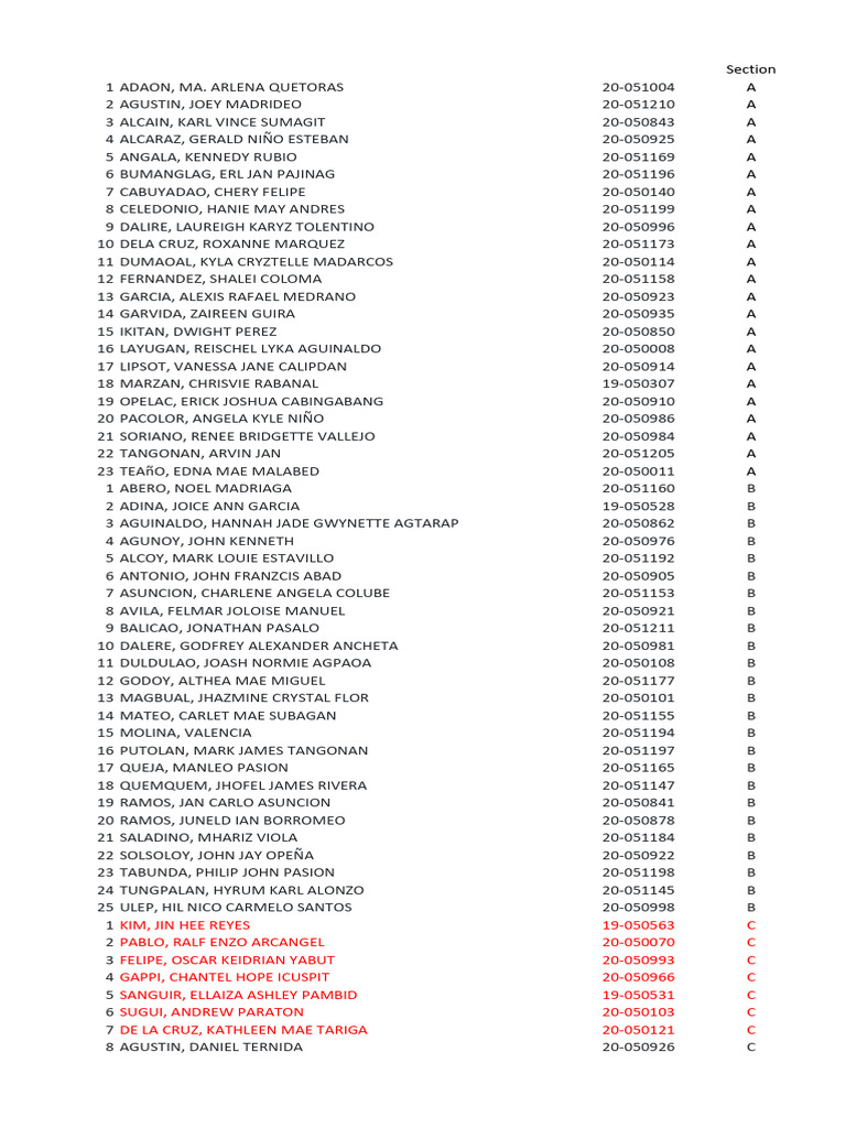 Section Reassignment | PDF