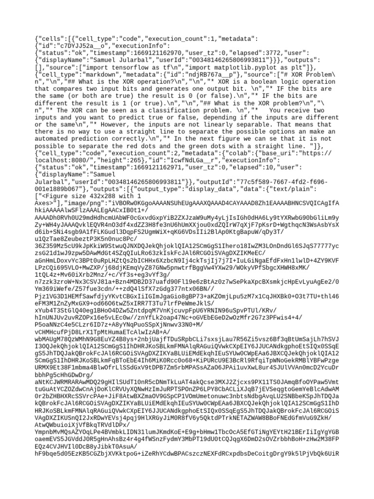 XOR Problem Tensorflow NN - Ipynb | PDF | Systems Science | Artificial Intelligence