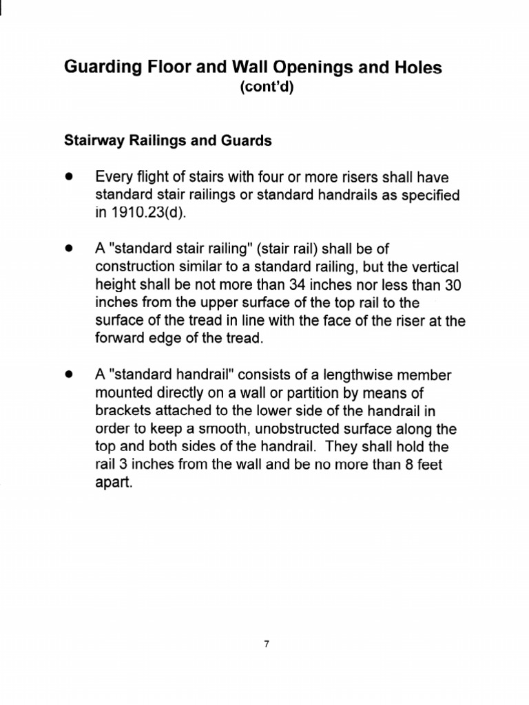 Guarding Floor and Wall Openings | PDF