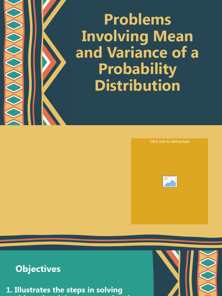 Problems Involving Mean and Variance of A Probability | PDF
