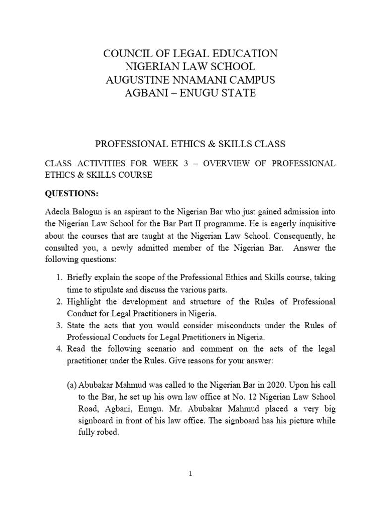 Overview of Professional Ethics Course | PDF