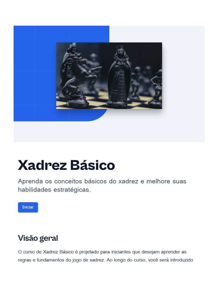 Xadrez Basico | PDF | Xadrez | Aberturas (xadrez)