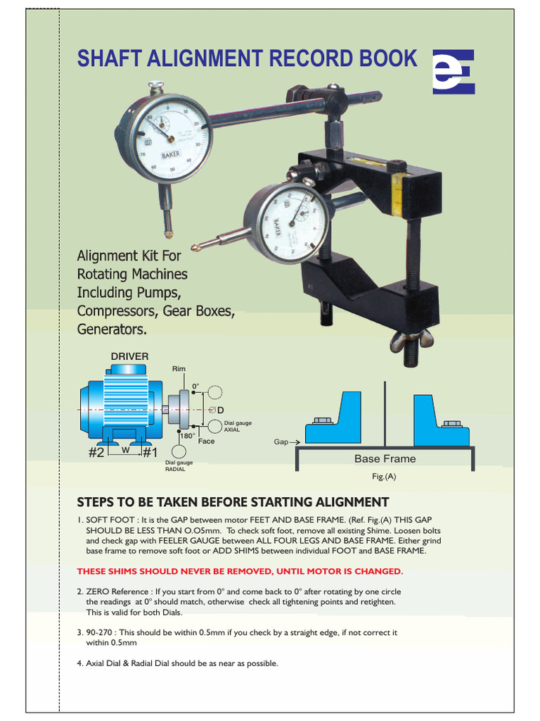 Shaft Alignment Procedures Guide | PDF | Rotation Around A Fixed Axis ...