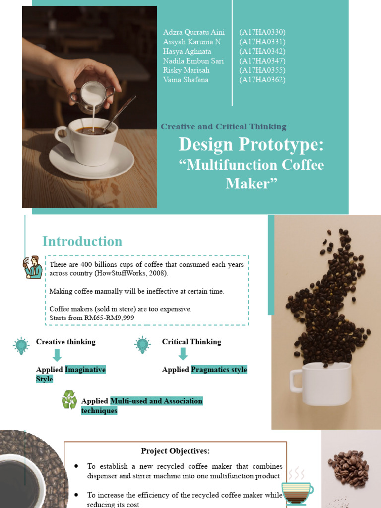 CCT - Multifunction Coffee Maker | PDF | Recycling | Materials