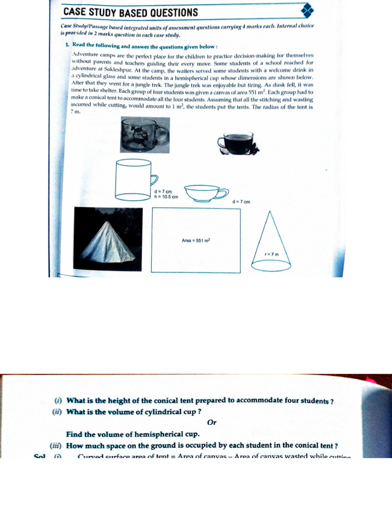 Case Study - Surface Area and Volume | PDF