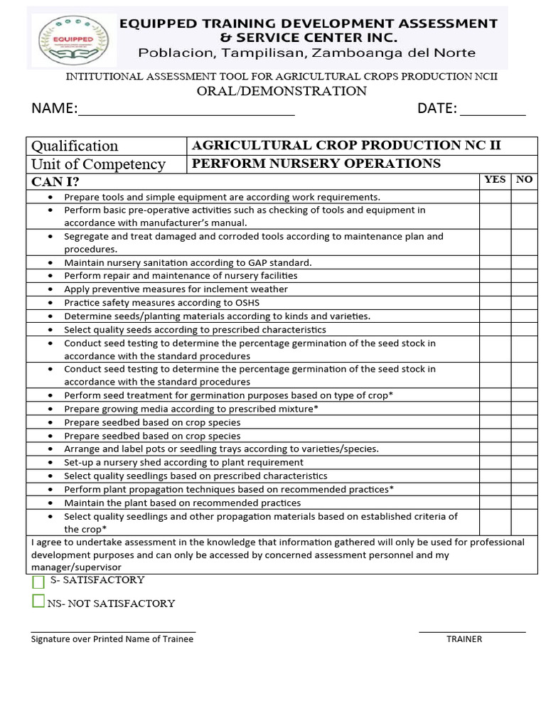 Institutional Assessment Tool - 103408 | PDF