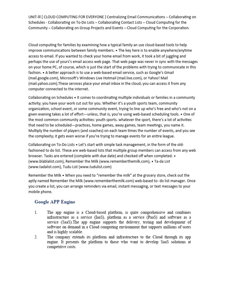 Unit Iii Pdf Cloud Computing Software As A Service 8790