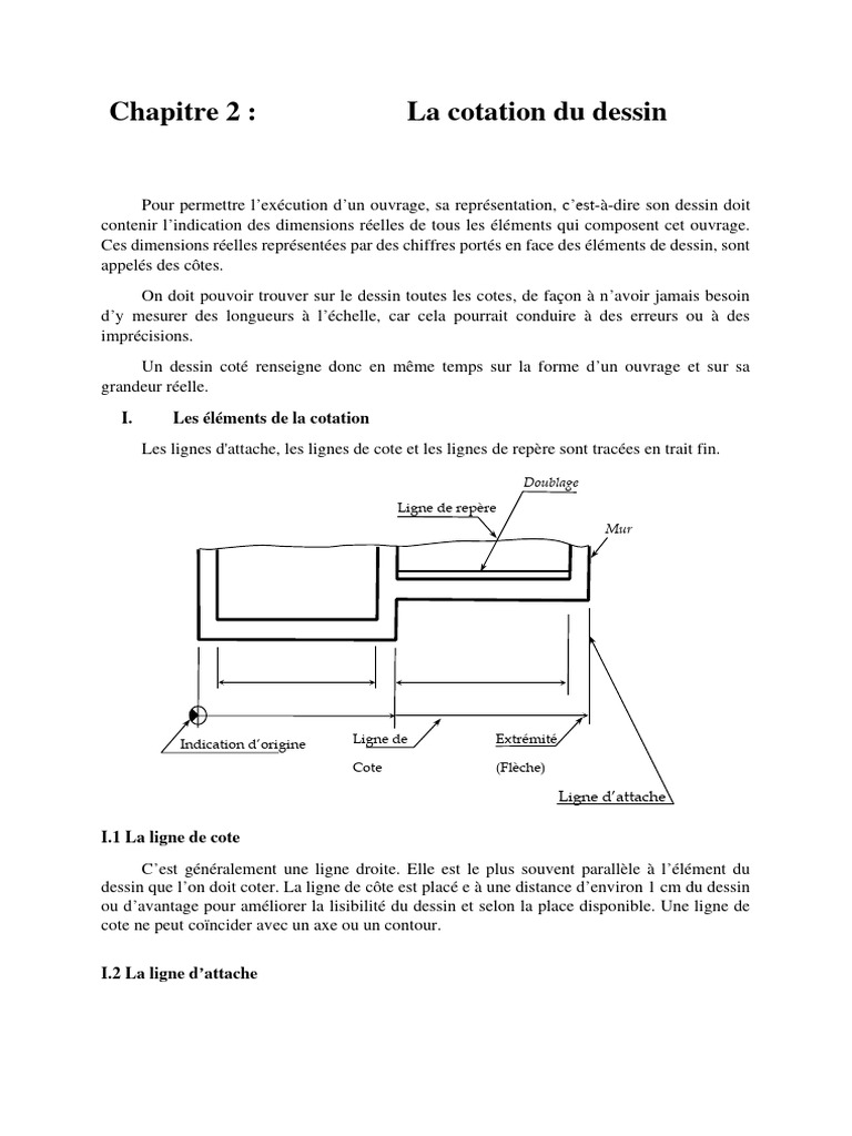 Guide de cotation en dessin technique | PDF | Cercle | Mur