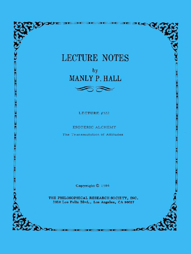 Alchemy Esoteric Alchemy Manly P Hall Compress | PDF