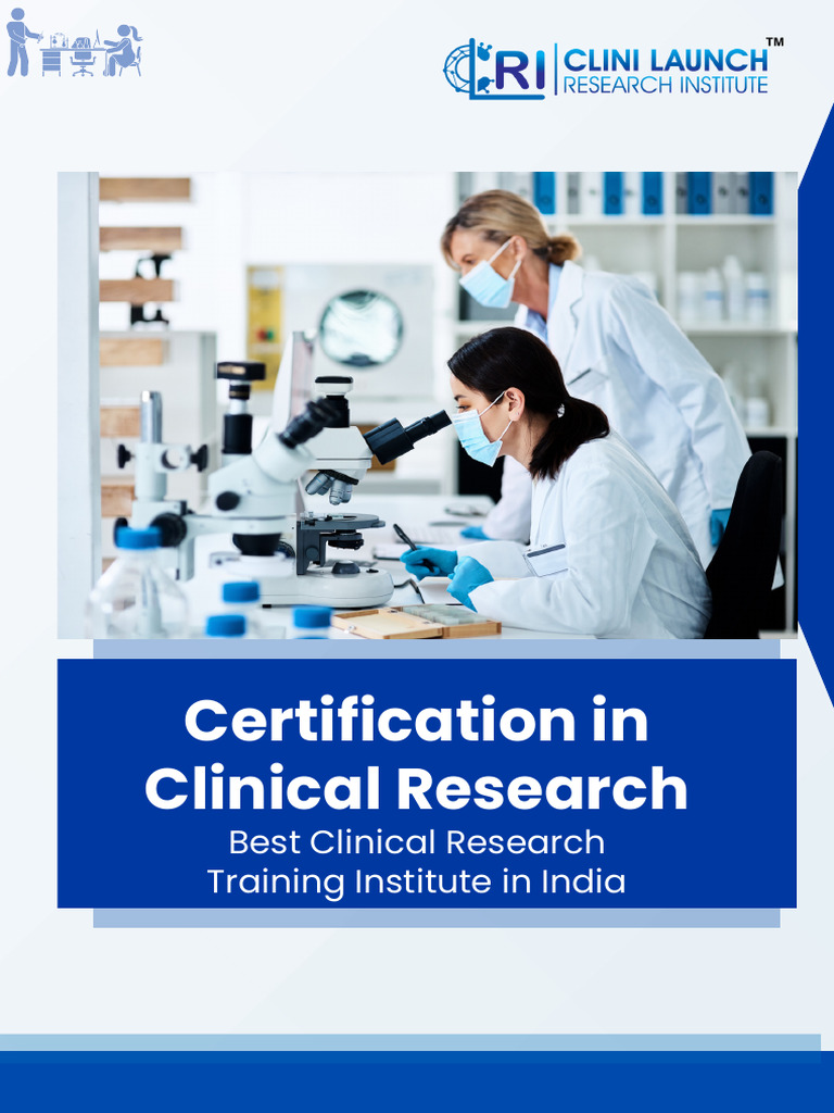 Certification in Clinical Research Broucher | PDF | Clinical Trial ...